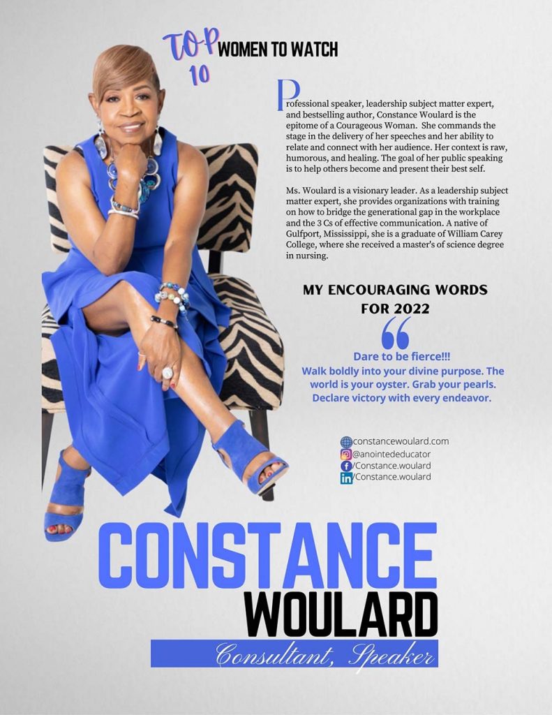 Top 10 Women to Watch: Constance Woulard - Courageous Woman Magazine