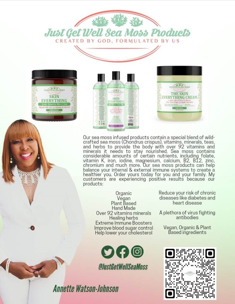 Annette Watson-Johnson: CEO of Just Get Well Sea Moss - Courageous ...