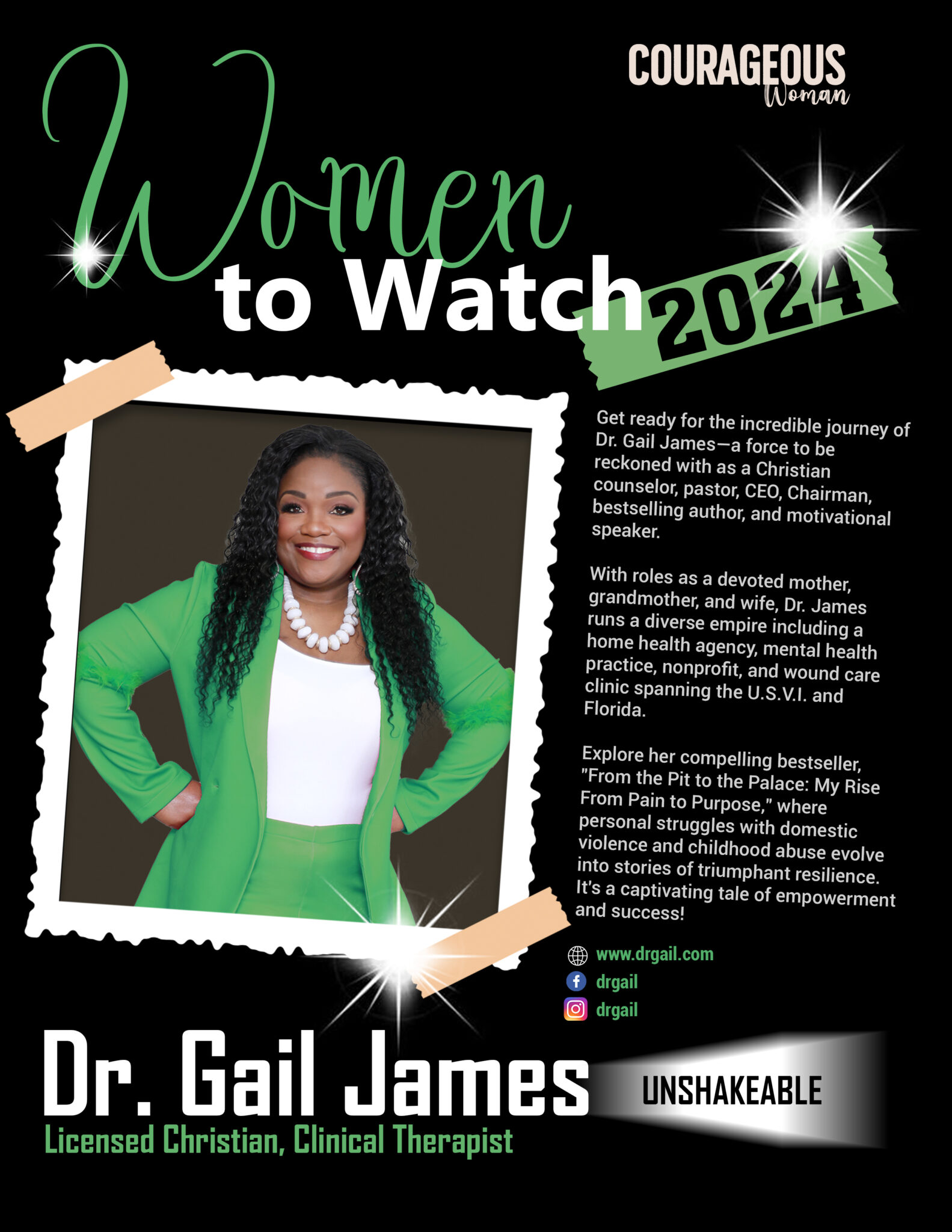 WOMEN TO WATCH: DR. GAIL JAMES - Courageous Woman Magazine