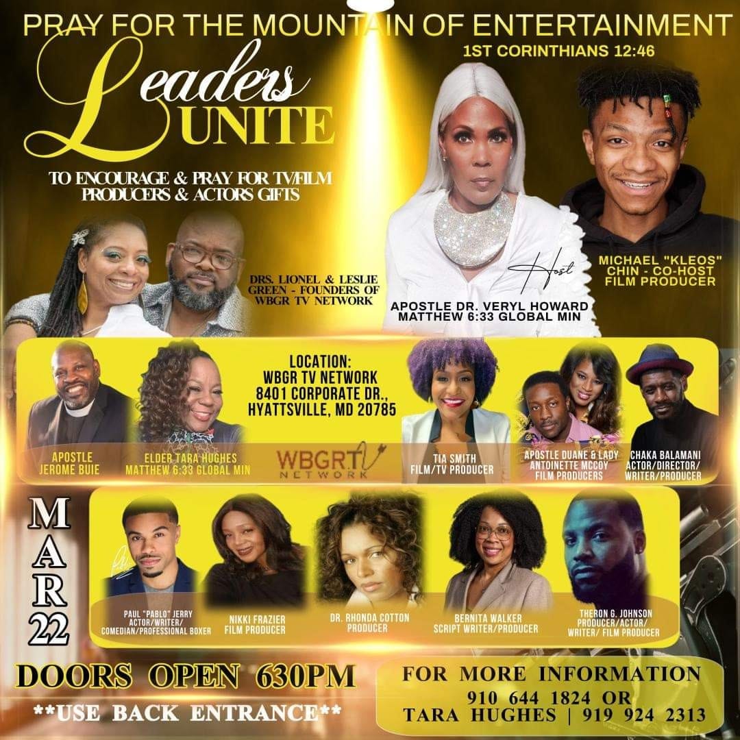 Hollywood Creatives Unite in Prayer In the DMV March 22-23 - Courageous ...